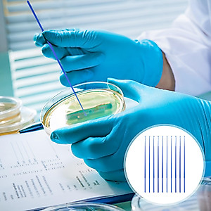 20pcs Plastic Inoculation Loop Disposable Inoculating Rod Inoculation Rings for Lab Experiment
