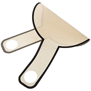 Hemoton Silicone Baking Mat Non Stick: Baking Sheet Reusable Parchment Paper Silicone Bread Sling for Dutch Oven Accessories Brown
