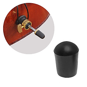 Maxmoral 2PCS Cello Endpin Stopper, Rubber Cello Endpin, Prevent Cello/Double Bass Movement and Slipping, Rubber Cello Endpin Tip