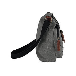 Mona B Dream Create Inspire Upcycled Canvas and Genuine Leather Trims Crossbody