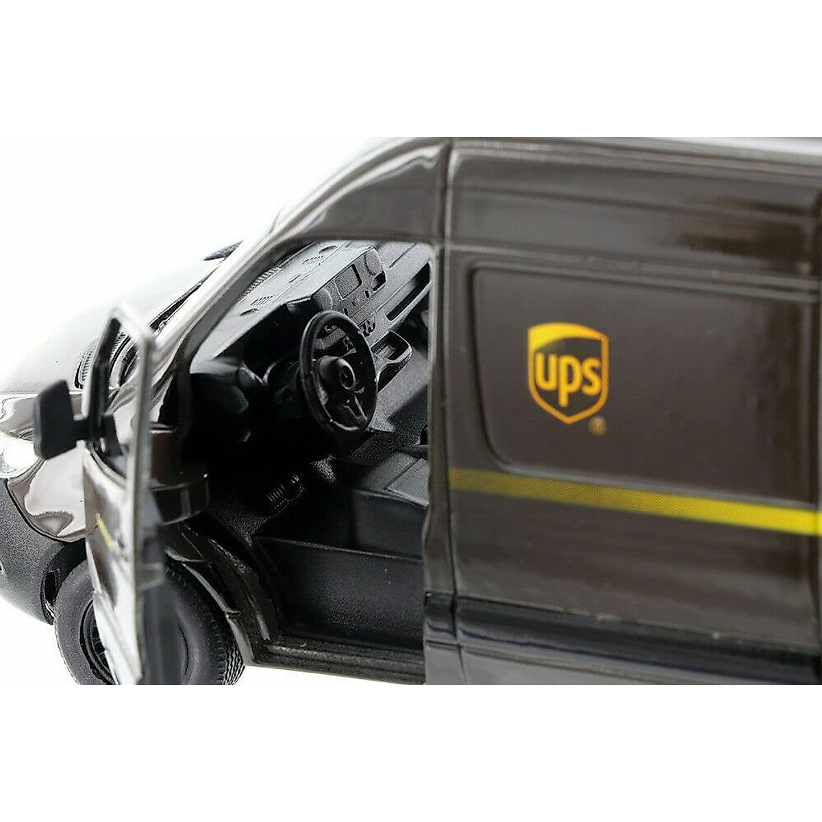 KiNSMART Mercedes-Benz Sprinter UPS Edition Delivery Van 1:48 Scale 5"