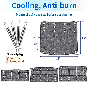 RV Step Covers 4 Pack - 22 inch Wide Camper Step Covers Fit 8-11 inch RV Stairs,RV Step Rugs with Install Hooks,Make Your RV Safe and Cleaner with RV Stair Covers,Grey