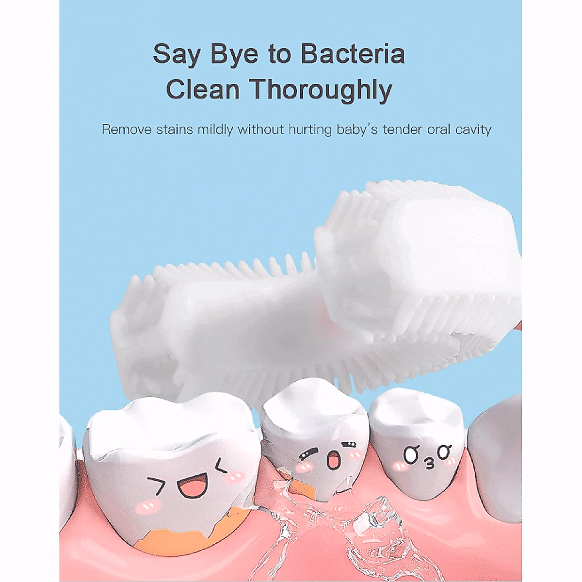 ZPC 2 Pieces of Children's toothbrushes Full Round Children's U-Shaped Toothbrush 360° Oral Cleaning Design for Toddlers and Children Soft Manual Training Toothbrush for 2-6 Years Old Children