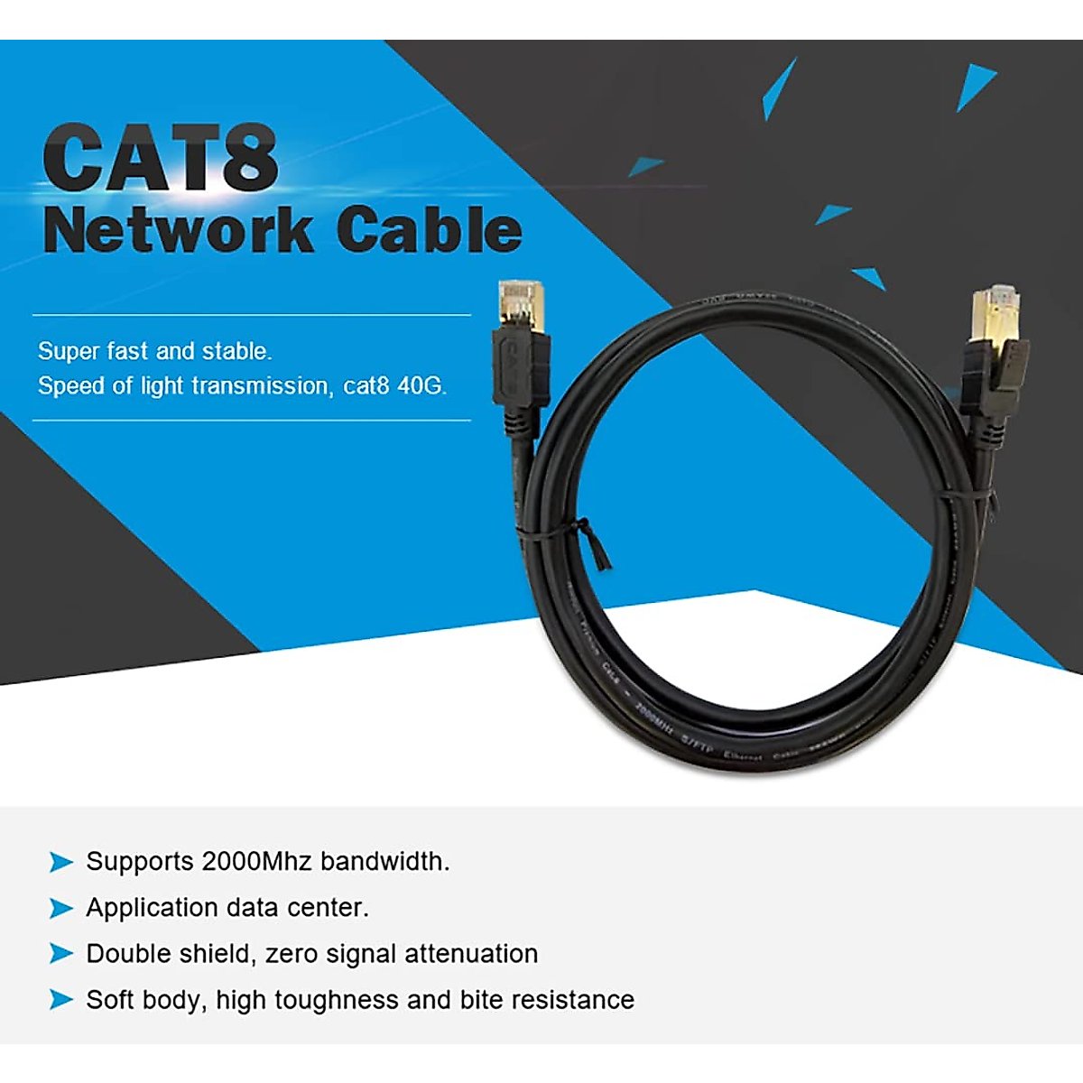 2.5GBase-T PCIe 3.1 Network Adapter with Intel I225-V+3ft Cat8 Ethernet Cable 2500/1000/100Mbps PCI Express Gigabit Ethernet Card RJ45 LAN Controller for Windows 10/11 with Low Profile Bracket