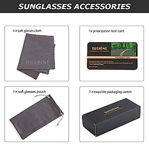 DUSHINE Polarized Sunglasses for Women Classic Retro Style 100% UV Protection