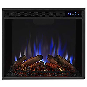 Valmont Media Electric Fireplace in Chestnut Oak by Real Flame