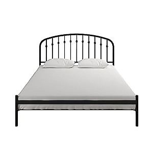 DHP Narla Metal Platform Bed, Queen, Black