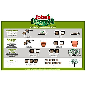Jobe’s Organics Granular All Purpose Fertilizer, Easy Plant Care Fertilizer for Vegetables, Flowers, Shrubs, Trees, and Plants, 4 lbs Bag