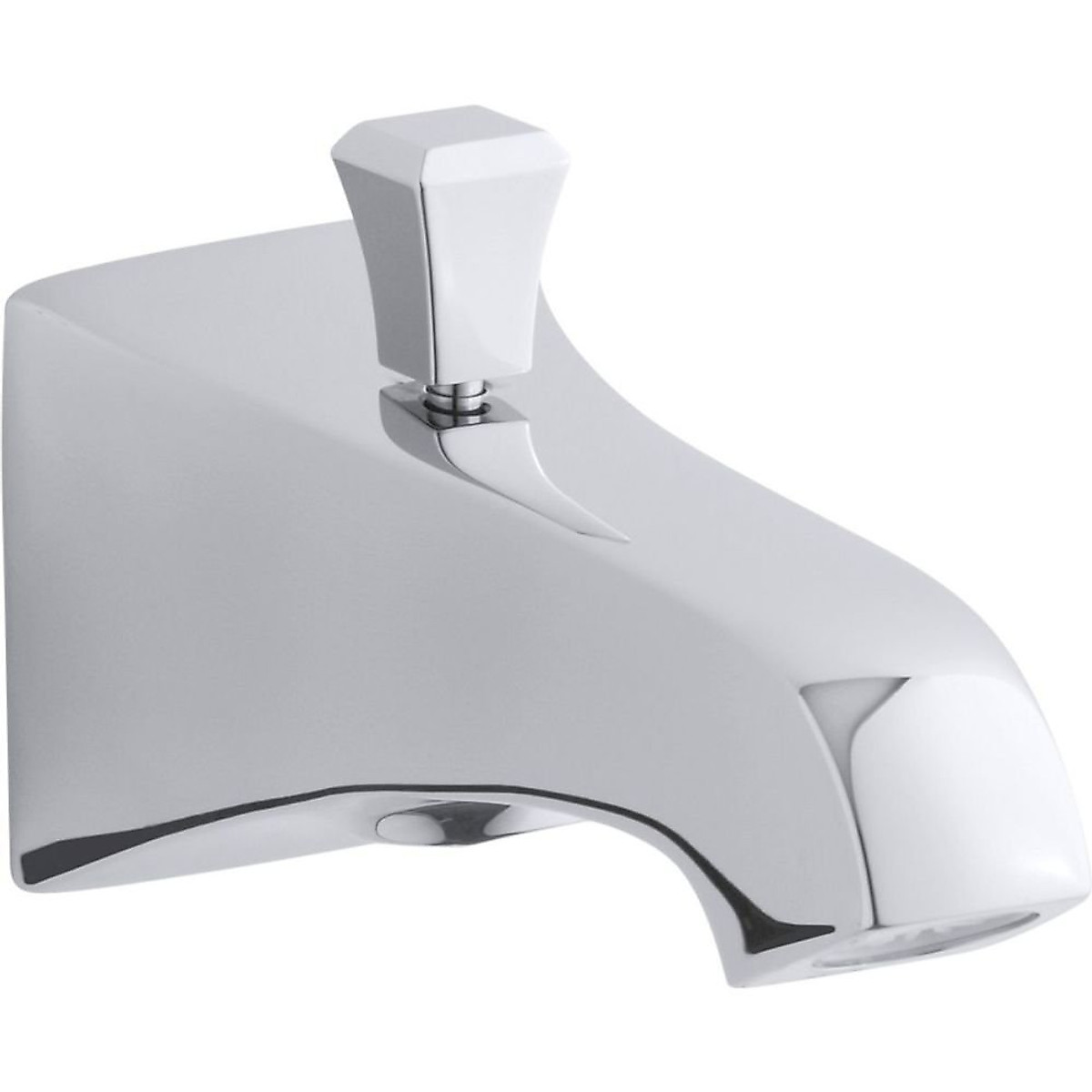 KOHLER K-496-V-CP Memoirs Wall-Mount Diverter Bath Spout, Polished Chrome
