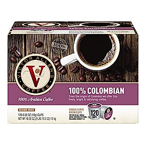 Victor Allen's Coffee 100% Colombian, Medium Roast, 120 Count, Single Serve Coffee Pods for Keurig K-Cup Brewers