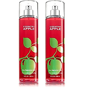 Bath and Body Works (2) Country Apple Fine Fragrance Mists-8 oz. Bottles
