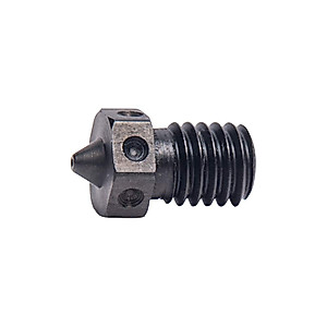 1piece Hardened Steel Nozzle V6 Nozzle 0.25/0.4/0.5/0.6mm for 1.75mm V6 Hotend Prusa Printing PEI PEEK or Carbon Fiber Filament use (1x 0.6mm)