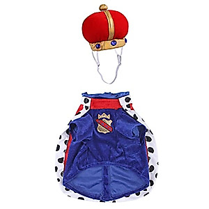 Mipcase Boys Shirts Boys Shirts Girls Shirts Girl Beanie 1 Set The Puppy Cloth Costume Dog Costume Clothes Dog Soft Cape Clothes King Pet Costume Kitten Clothes Boys Shirts Girls Shirts Girls Shirts