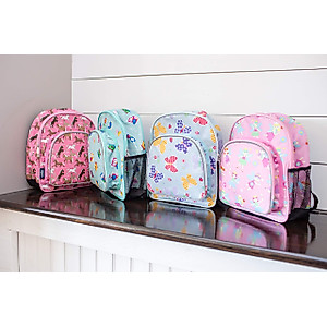 Wildkin 12-Inch Kids Backpack for Boys & Girls, Perfect for Daycare and Preschool, Toddler Bags Features Padded Back & Adjustable Strap, Ideal for School & Travel Backpacks (Horses in Pink)