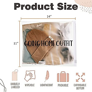 15 Pack Hospital Bags for Labor and Delivery,11 x 14 Inch Maternity Hospital Bag Essentials for Mommy Dad Newborn Baby,Diaper Bag Organizing Pouches Resealable Frosted Pre Packed Bag for First Time New Mom Must Haves