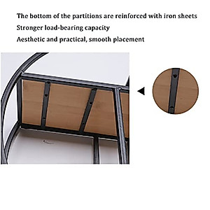 Brown Wooden Round Small, 4 Tier Hanging Floating Display Shelves for Bedroom Living Room Office