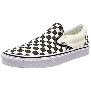 Vans Unisex Adults' Classic Slip On, Black/Off White Check, 5 UK