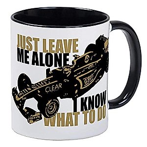 Kimi Raikkonen - Just Leave Me Alone RINGER Mug - Ceramic 11oz Coffee/Tea Cup Gift Stocking Stuffer