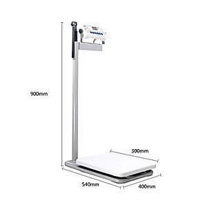Digital Health Scale with Height Rod, Electronic Height and Weight Physician Scale Capacity,200kg Capacity