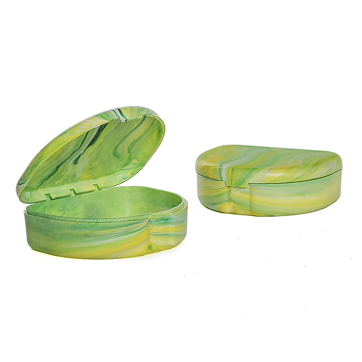 Blasting Health Marble Retainer Cases with Labels - Pack of 6 (colors may very)