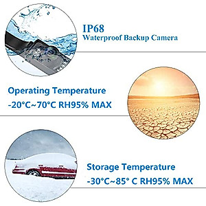 GTP Vehicle Rear View Backup Camera Wide Viewing Angle License Plate Mount Parking Assist Kit - Waterproof High Definition Color w/ 7 Infrared Night Vision LED Universal Car Truck Parking Camera