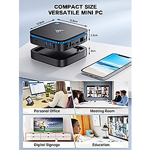 ACEMAGICIAN Mini PC N5105(up to 2.9GHz) Mini Computers 11 Pro, 16GB DDR4 512GB M.2 SSD Mini Desktop Computers, AK1 PRO Small PC Support Dual 4K UHD, WiFi 5, BT, HDMI, VESA, Auto Power On