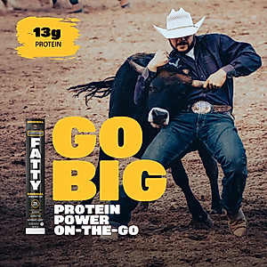 American Made Sweetwood Smokehouse FATTY Meat Sticks, Grass-Fed Beef, High Protein Snack, Camping, Sports, Road Trip, Low Carb, Gluten Free, MSG Nitrate Original Flavor, 2 Ounce (Pack of 10)