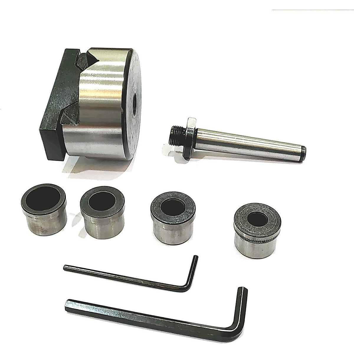 V-Boring- Adapter for Round Bar Drilling on Lathe Machine Tools ((MORSE TAPER MT2))