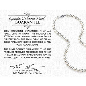 The Pearl Source 14K Gold 7-8mm AAAA Quality Round Multicolor Freshwater Cultured Pearl Bracelet for Women