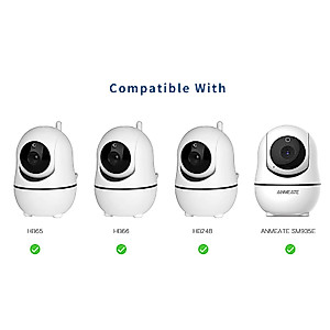 Koroao Baby Monitor Mount for HelloBaby HB65/HB66/HB248 and ANMEATE SM935E /Bonoch Baby Monitor Camera, Versatile Twist Mount Without Tools or Wall Damage