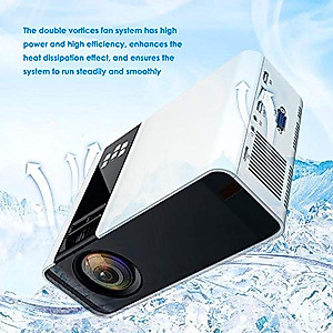 Mini Projector, 4K 1080P WiFi LED Smart Projector Support HDMI, USB, TF, VGA, AV, Bluetooth Home Theater Media Video Projectors for Smartphone, PC, TV Box, Laptop, PS4, etc.(us)