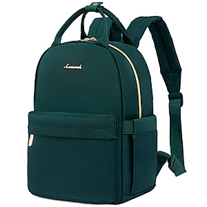 LOVEVOOK Mini Backpack Purse for Women Small Backpack with USB Charging Port, Cute Fashion Daypack for Work Travel College, Green