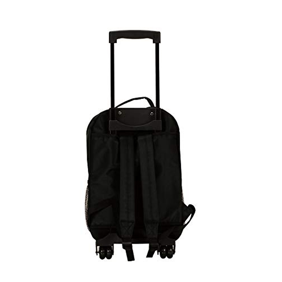 Rockland Double Handle Rolling Backpack, Black, 17-Inch