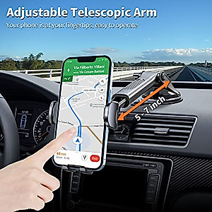 1Zero Phone Mount for Car [Heavy Duty Super Suction] Car Phone Holder Mount for Dashboard Windshield Air Vent [Thick Case & Big Phone Friendly] 3 in 1 Cell Phone Holder for iPhone Samsung All Phones