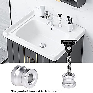 Hushnow Men's Shaving Razor Stand Holder,​Stability Safety Razor Base Stand