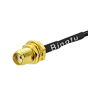 Bingfu SMA Male to SMA Female Bulkhead Mount RG174 Antenna Extension Cable 3m 10 feet Compatible with 4G LTE Router Gateway Mobile Cellular RTL SDR Dongle Receiver