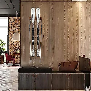 Doqn Ski Storage Rack, Wooden Home and Garage Skis Mount, Snowboard Wall Storage Rack