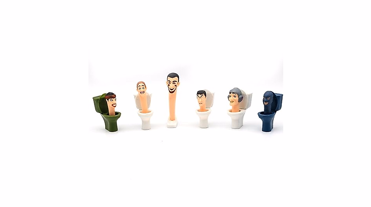 Skibidi Toilet Action Figures Set – Collectible Mini PVC Toys for ...