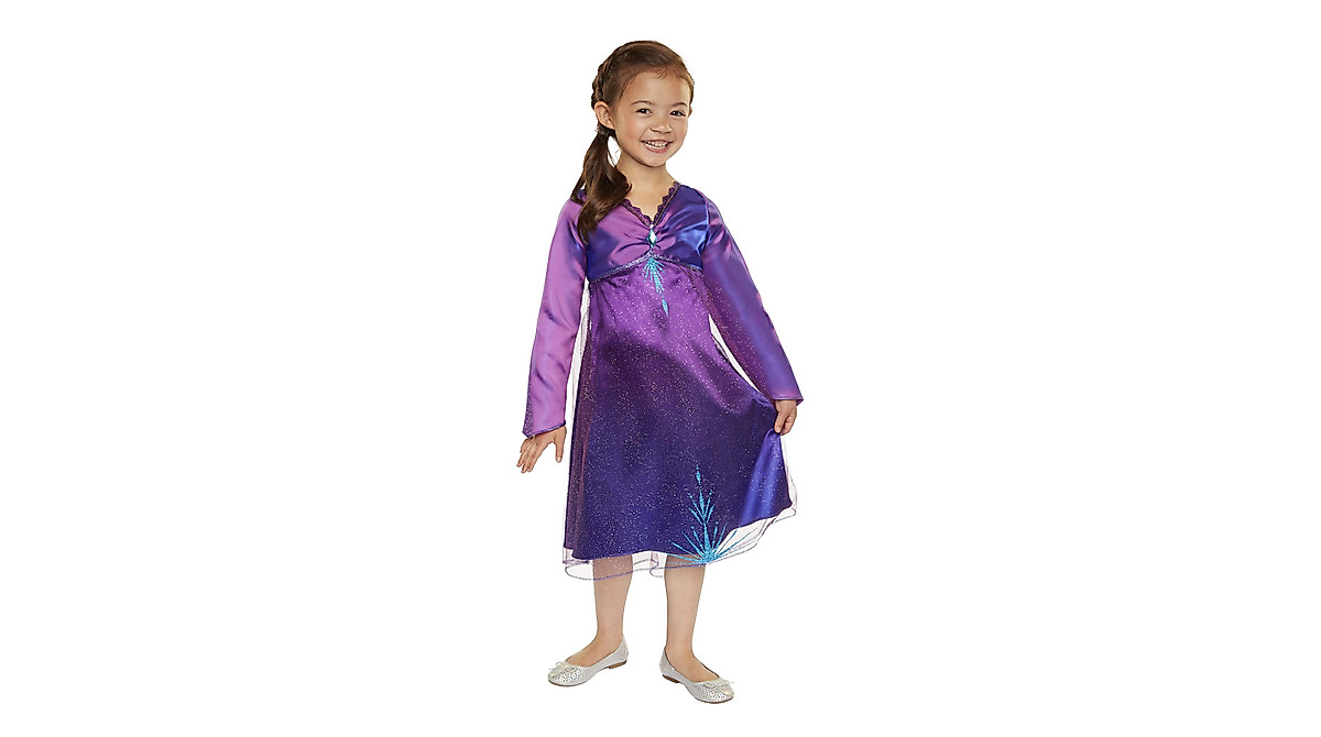 Disney Frozen Elsa Purple Role-Play Dress for Kids 4-6x