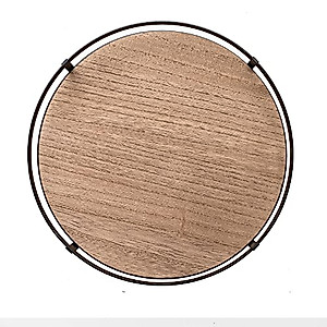 12" Wood Lazy Susan,Wooden Lazy Susan Organizer Display Stand,Turntable 360 Degrees Rotating Table Decor,Round Lazy Susan for Countertop Cabinet or Dining Table,Farmhouse Table Decor.(Brown)