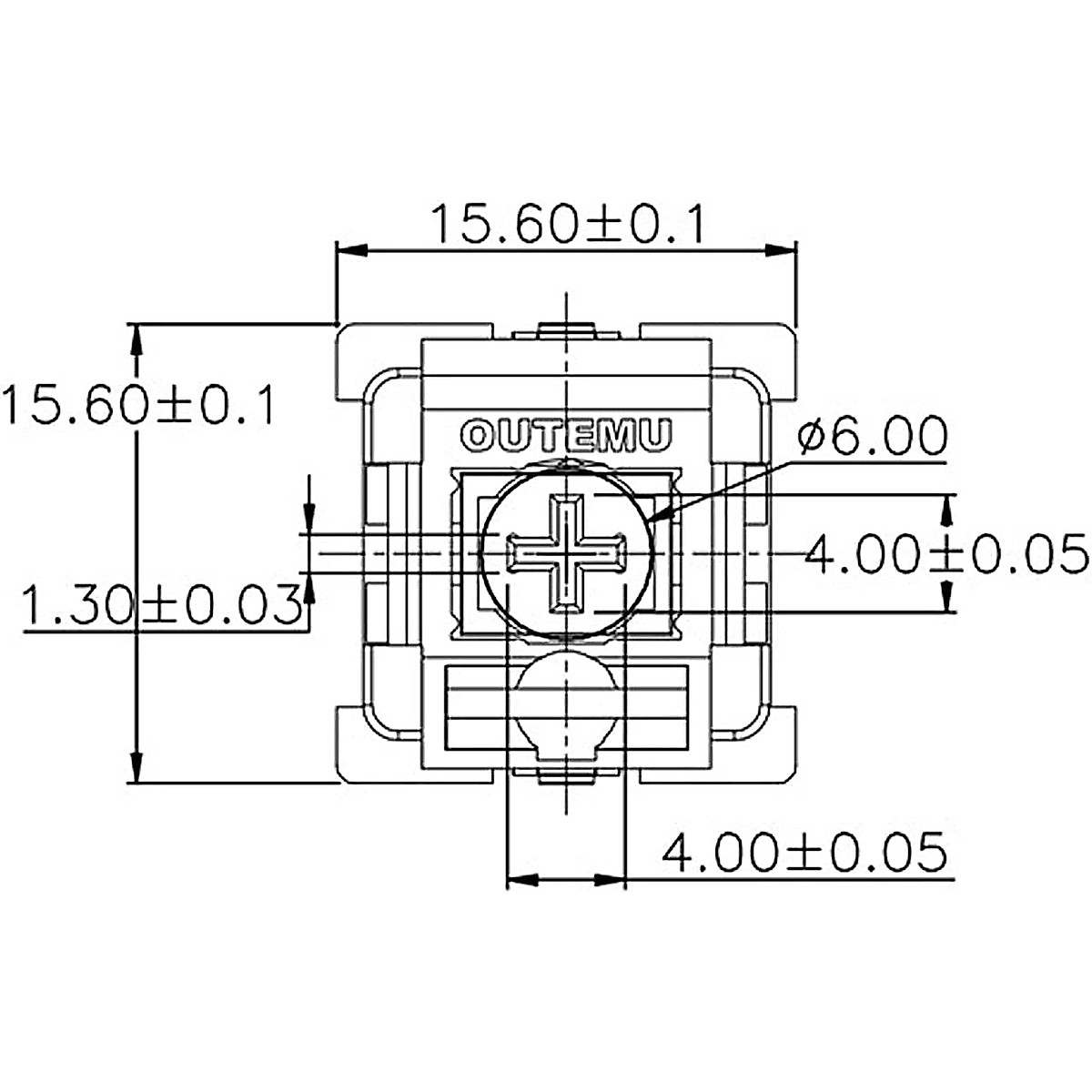 XuanGui OUTEMU (Gaote) Keyboard Switches, Black/Red/Brown/Blue Switches 3 Pin Keyswitch DIY Replaceable Cherry MX Equivalent Switches with Switch Puller for Mechanical Gaming Keyboard, 20 Pack