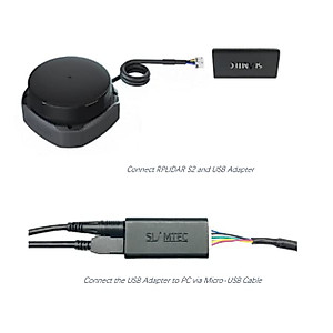 Seeed Studio RPLiDAR S2 Low Cost 360 Degree DTOF Laser Range Scanner, Lidar Scanner with 30 Meter Radius Ranging Distance, and 0.12° Angle Resolution, IP65-Rated for Indoor/Outdoor Use.