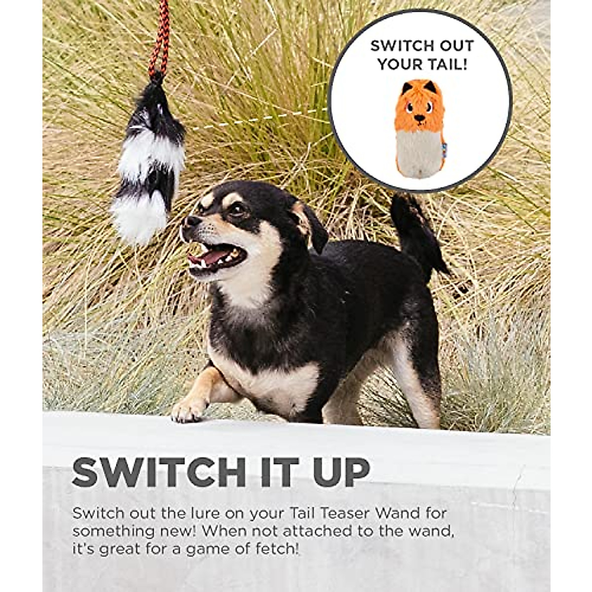 Outward Hound Tail Teaser Replacement Lure for Dog Teaser Wand, Fox