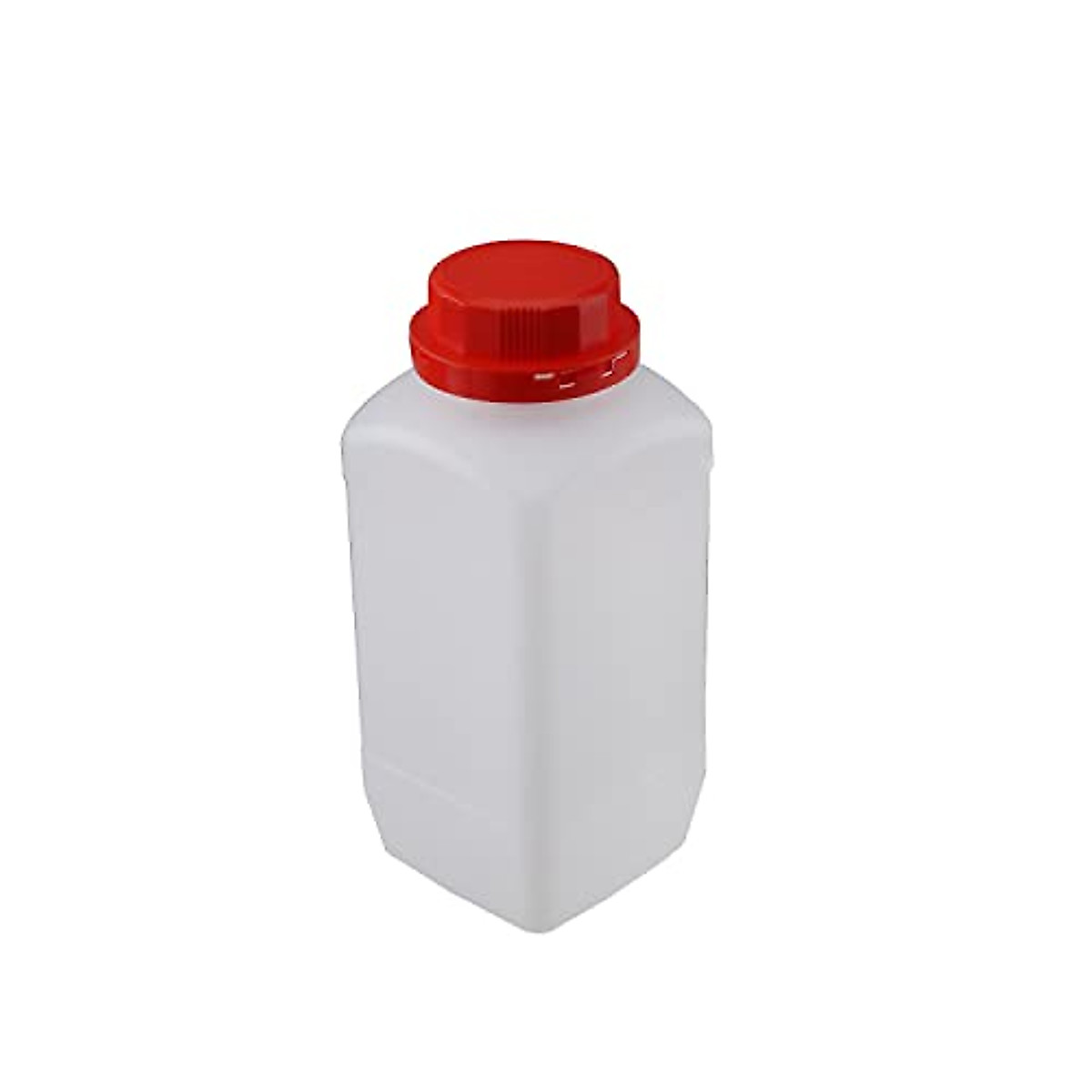 Othmro 1500ml/51oz Plastic Lab Chemical Reagent Bottles,2pcs 50mmx225mm(IDxH) Square Wide Mouth Liquid/Solid Sample Storage Container Sealing Bottles Red with Anti-theft Cap