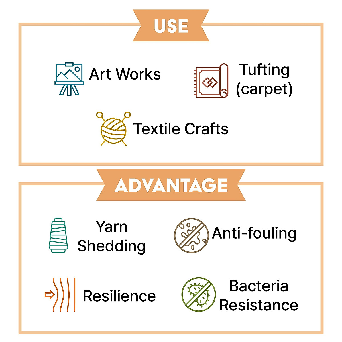 And-et DuraTuft Yarn 45 Vibrant Colors Tufting Nylon Yarn Pack - Ideal for Crochet, Craft Projects -100% B.C.F. - 3 Cones x 1.66lbs -180yards -Perfect for Rug Weaving and Knitting (03 Pink Beige)