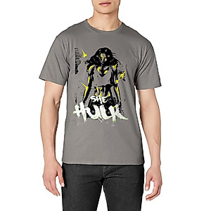 Marvel She-Hulk The Savage Green Neon Brick Splat T-Shirt T-Shirt