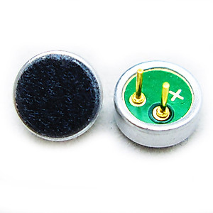 HiLetgo 10pcs Electret Condenser Microphone 52dB MP3 Microphone Accessories 6x2.2mm