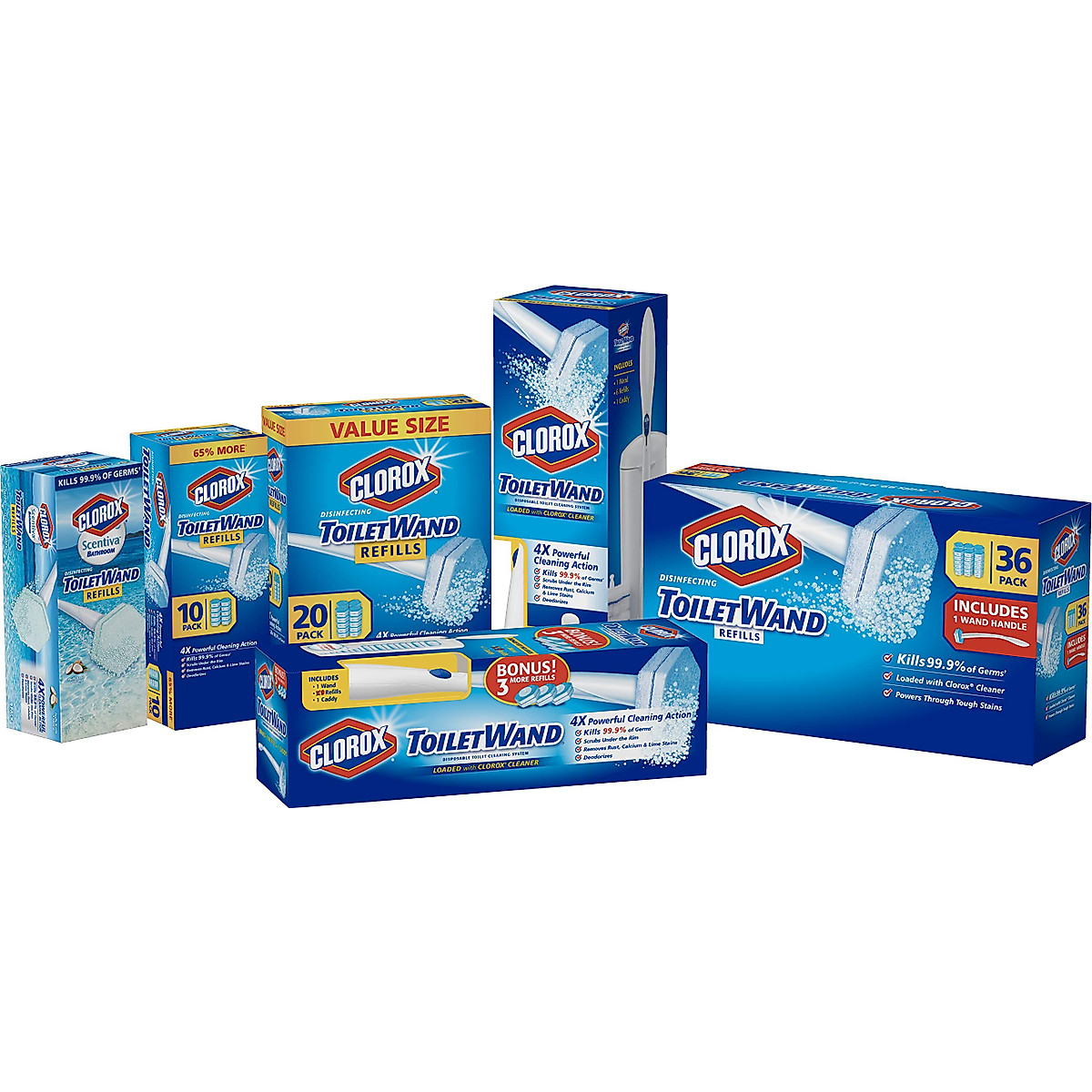 Clorox ToiletWand Disinfecting Refills, Disposable Wand Heads - 6 Count (Package May Vary)