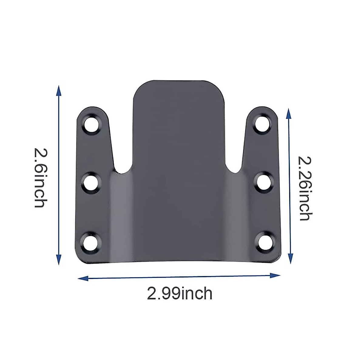 DERRILLA Universal Metal Sectional Couch Connectors Interlocking Furniture Clips Sofa Connector Brackets with Screws (Black, 4)