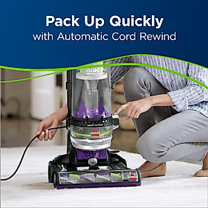 Bissell 22543 Clean view Swivel Rewind Pet Vacuum And Carpet Cleaner, Purple